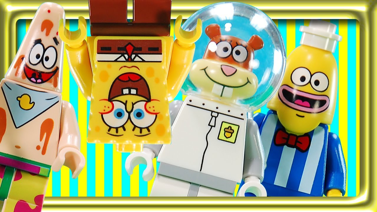 LEGO SpongeBob Glove World 3816 build review - YouTube