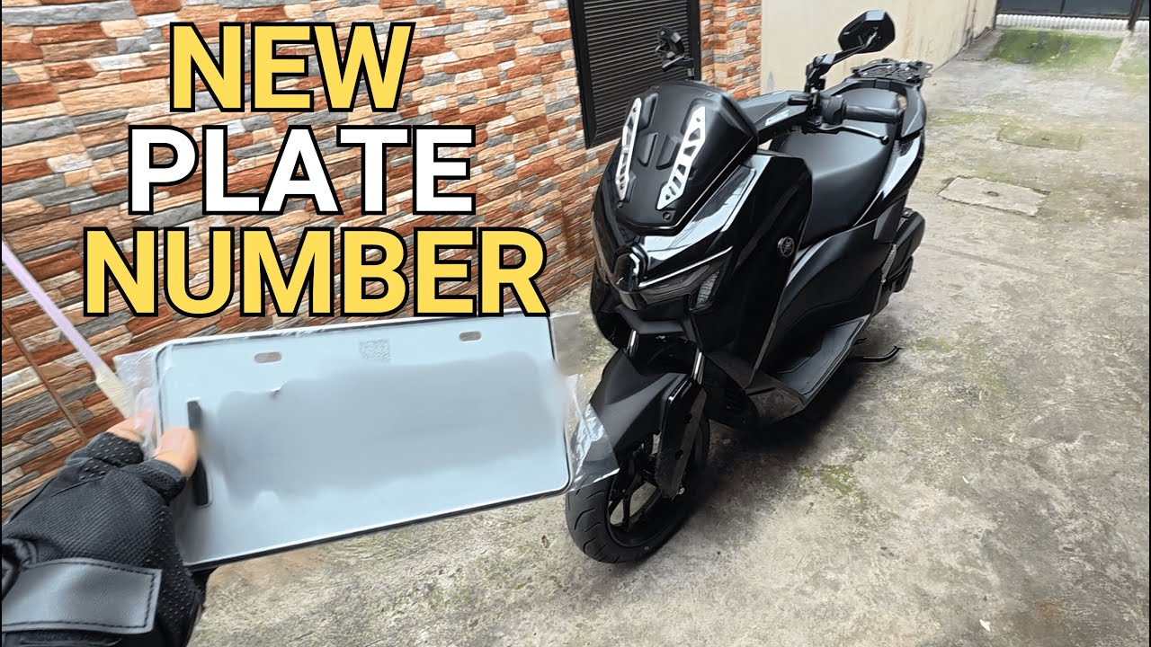 PLATE NUMBER FOR NMAX V3 | NEW SIDE MIRROR AND GARNISH | SOLFILI SIDE ...