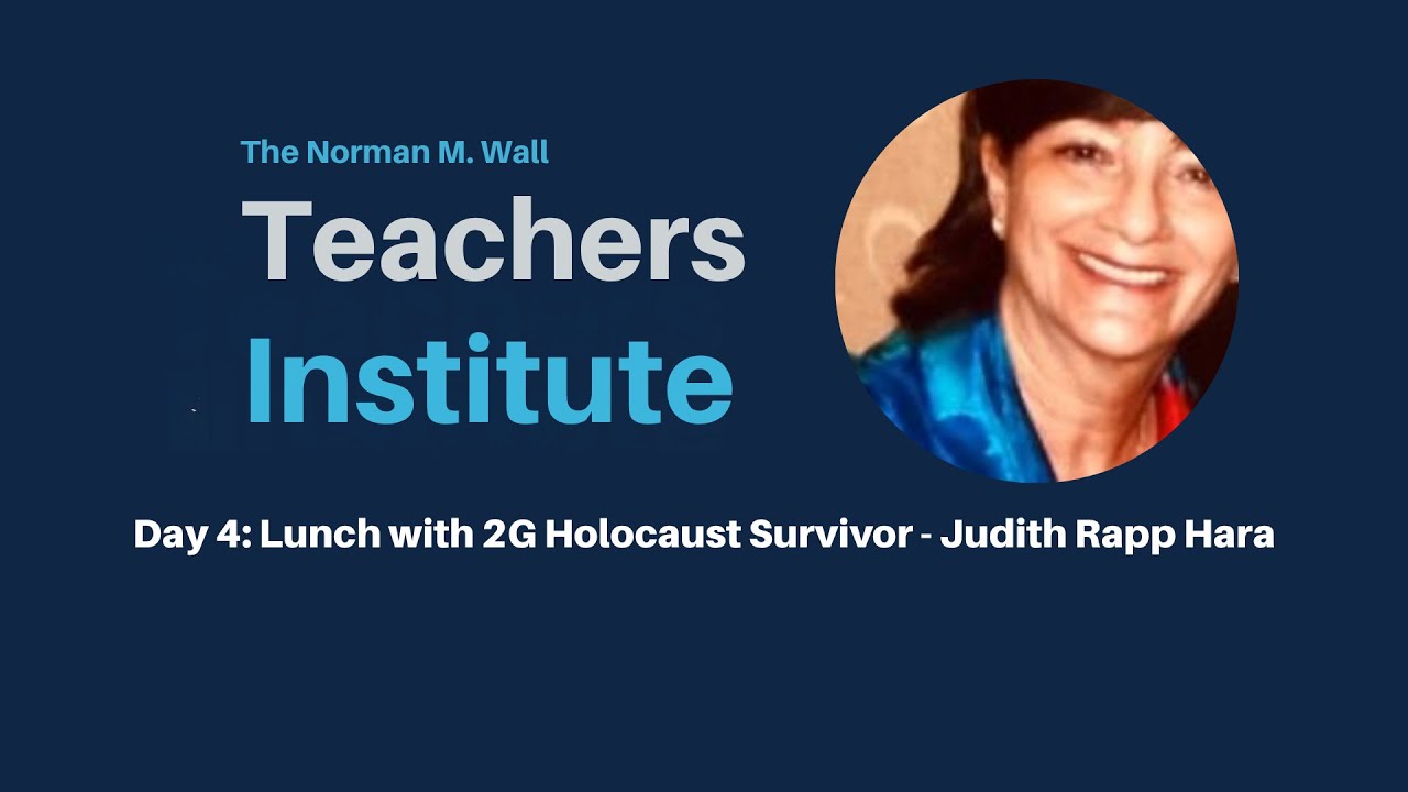 Teacher's Institute 2025 Day 4: Lunch with 2G Holocaust Survivor ...