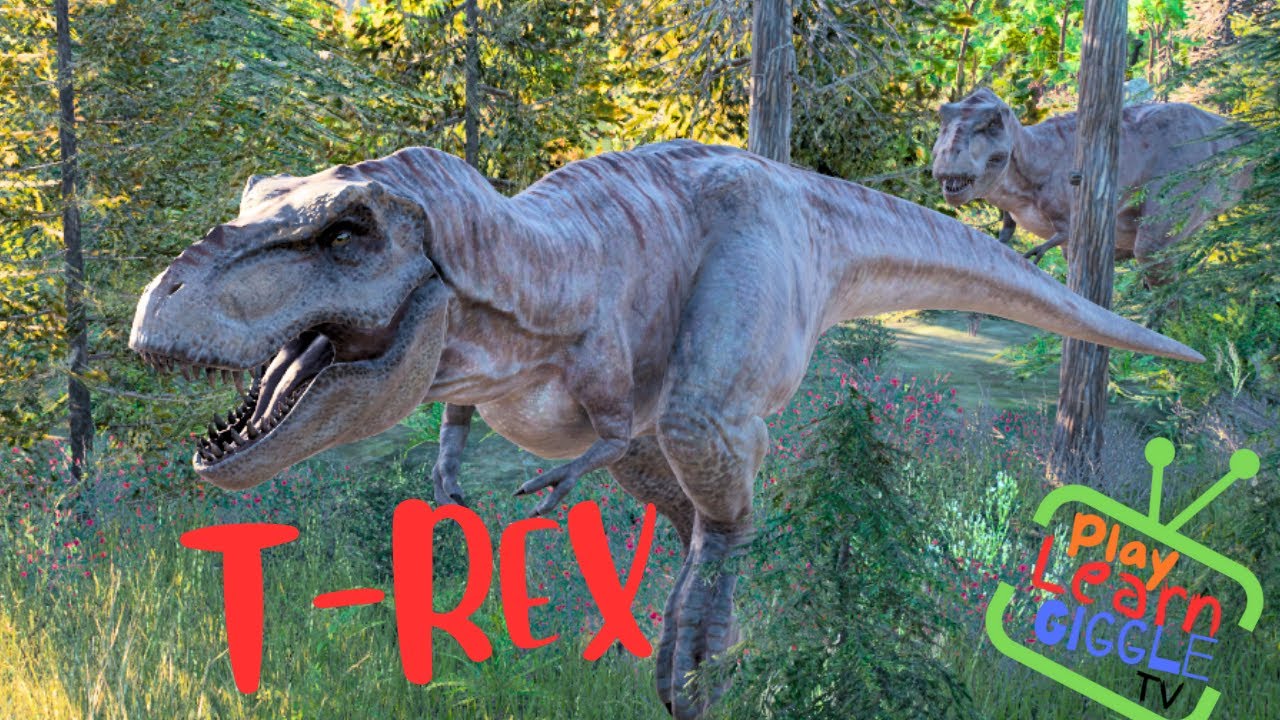 The T-REX Song | Sing along and roar! | Dinosaur Song for Kids - YouTube