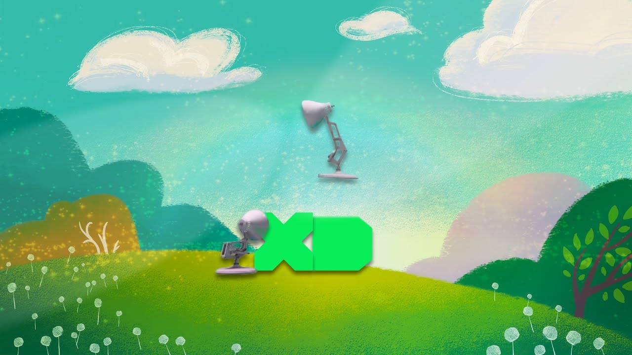 Two Luxo Lamps Spoof Disney XD Logo - YouTube