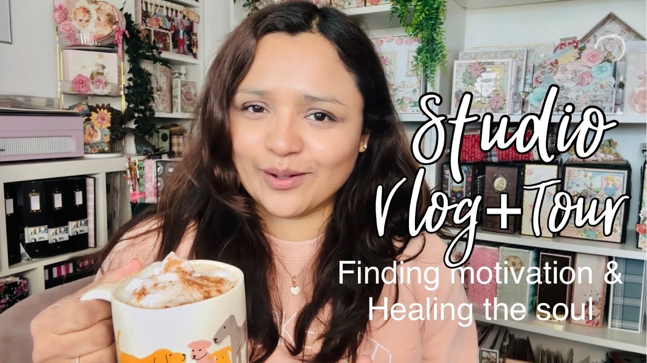 Studio Vlog finding motivation, shop with me, craft room cleanup & tour ...