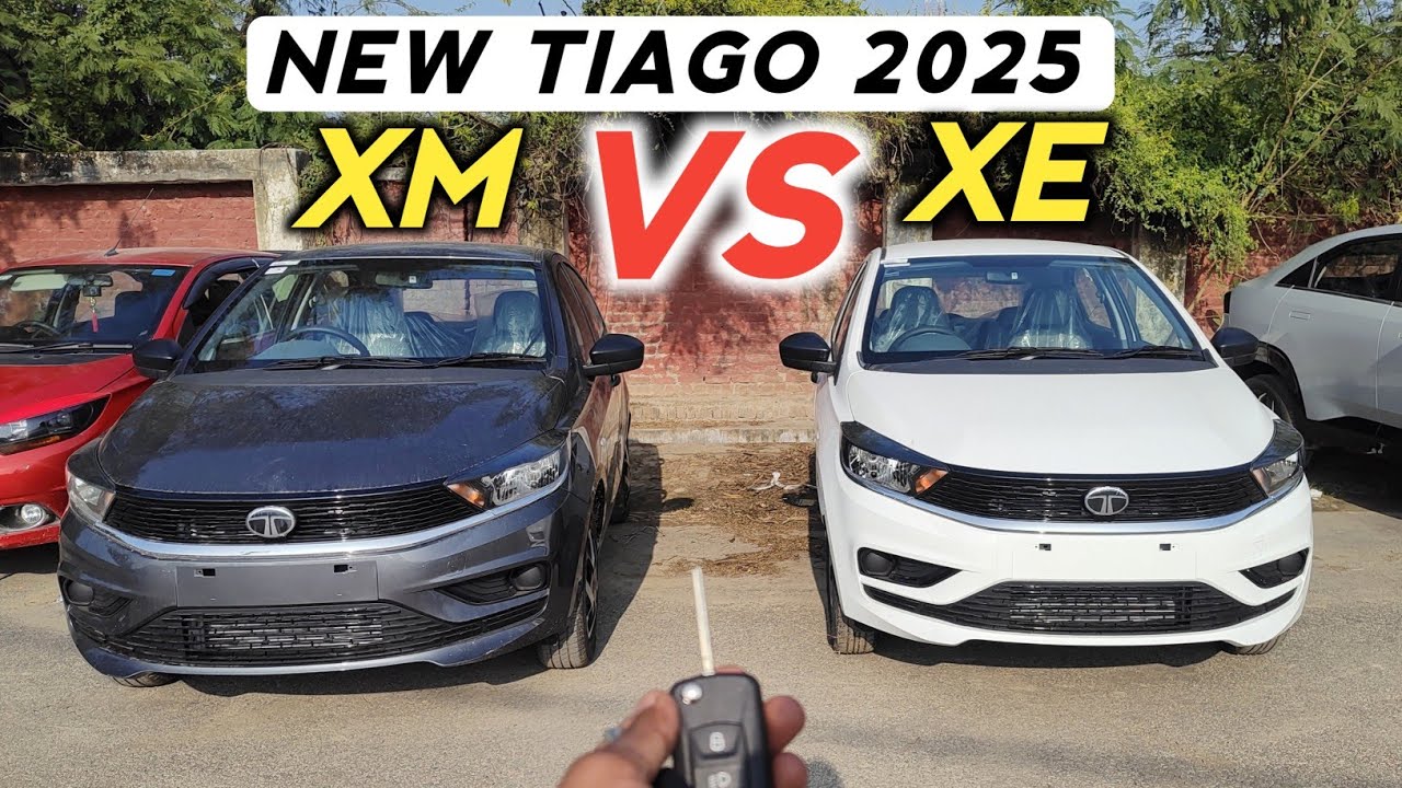New Tata Tiago 2025 XE VS XM || Tiago facelift 2025 - YouTube