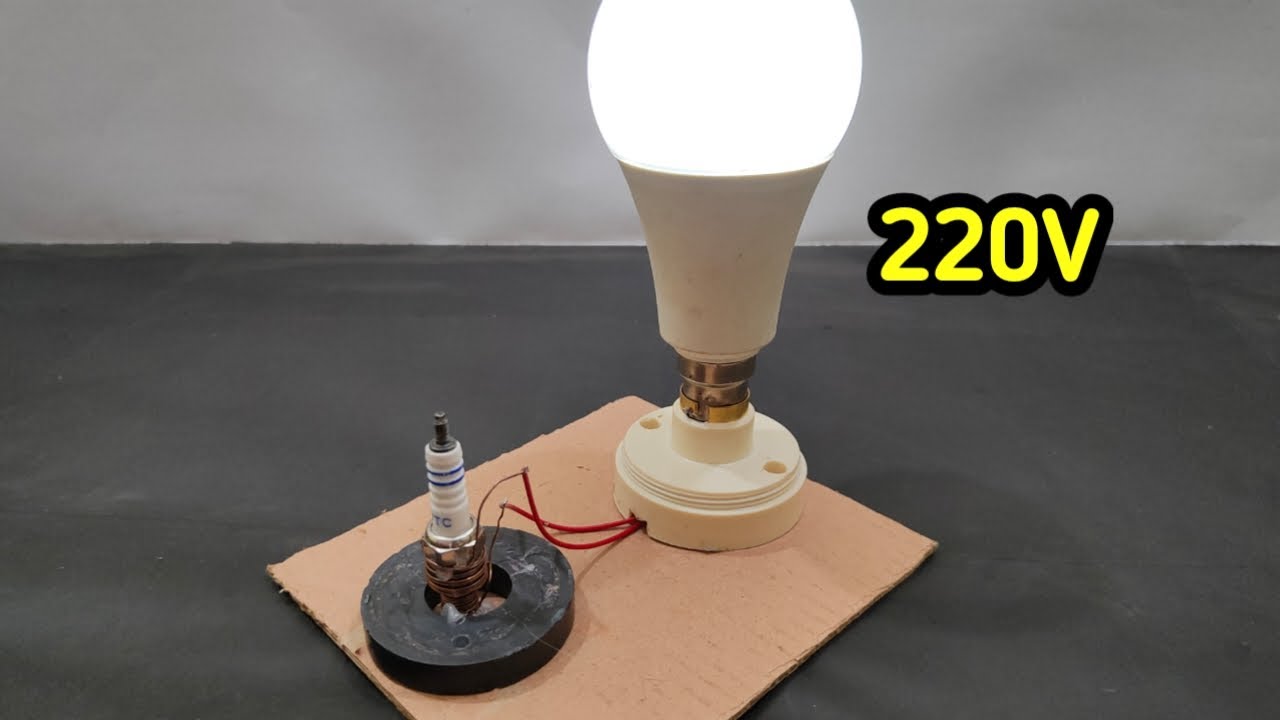How to Make a Free Energy Generator 220v | Salf Running & Spark Plug ...
