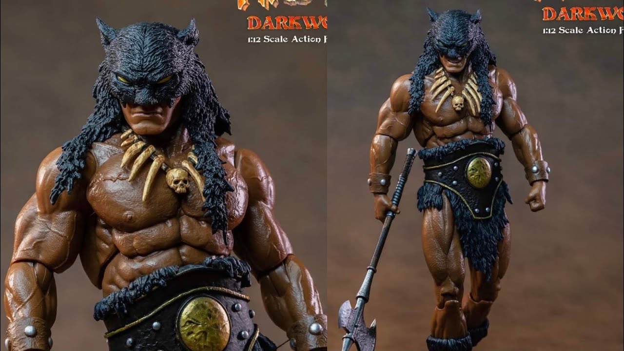 New fire and ice darkwolf action figure revealed 6 inch by frazetta ...