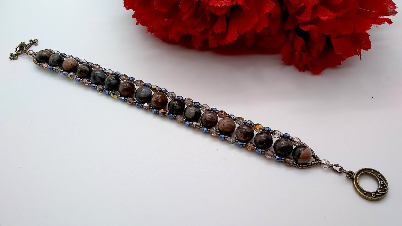 African Blue Opal Gemstone and Fire Polish Bracelet Using Pandahall ...