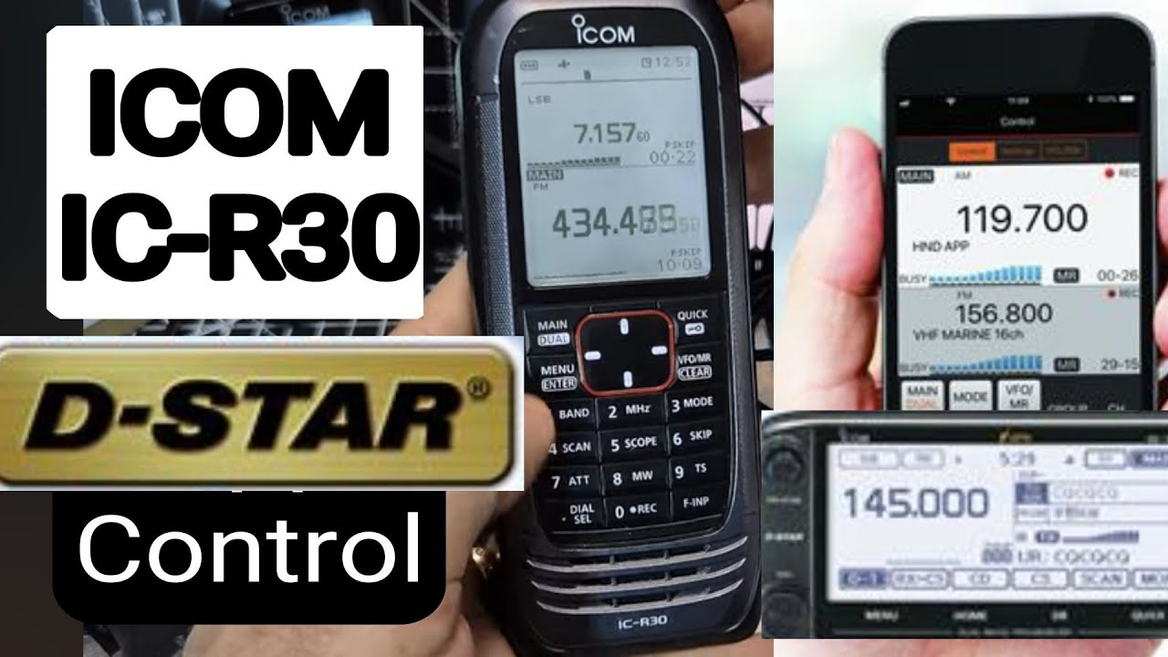 ICOM IC-R30 Receiver , Dstar TEST - YouTube
