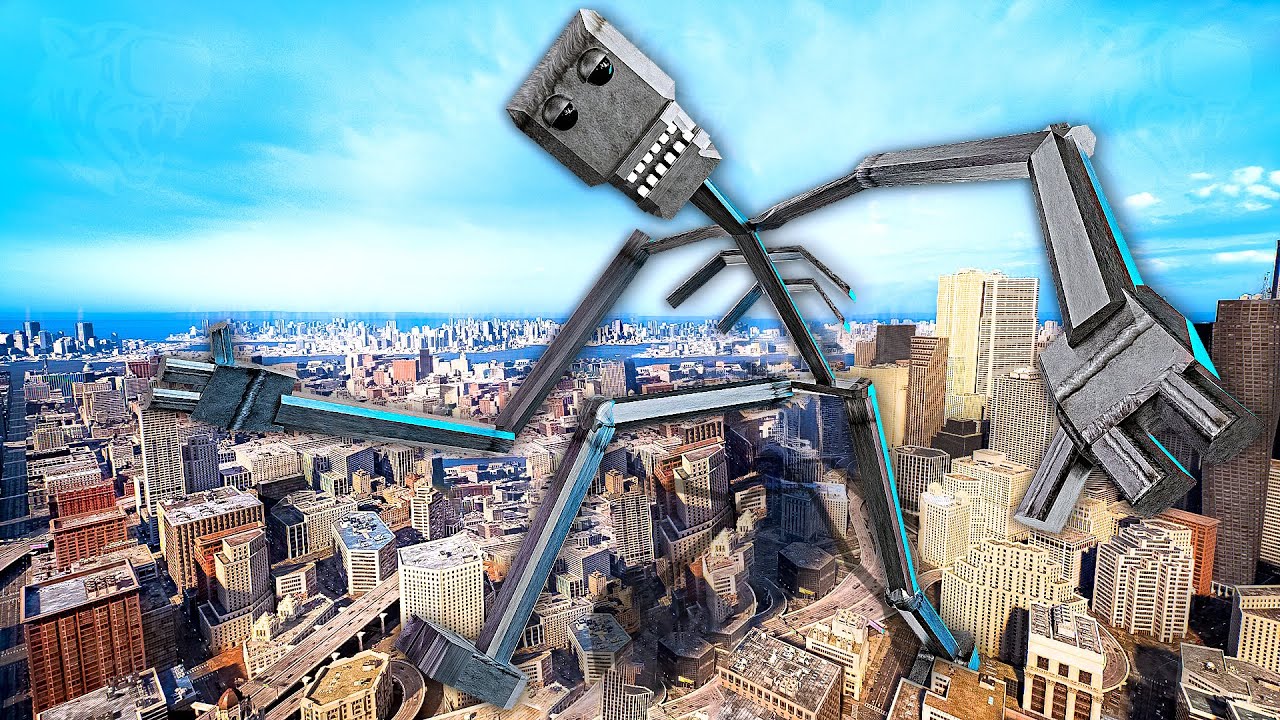 Endoskeleton Dancing - City | 4K | ( Endoskeleton Dance meme ) - YouTube