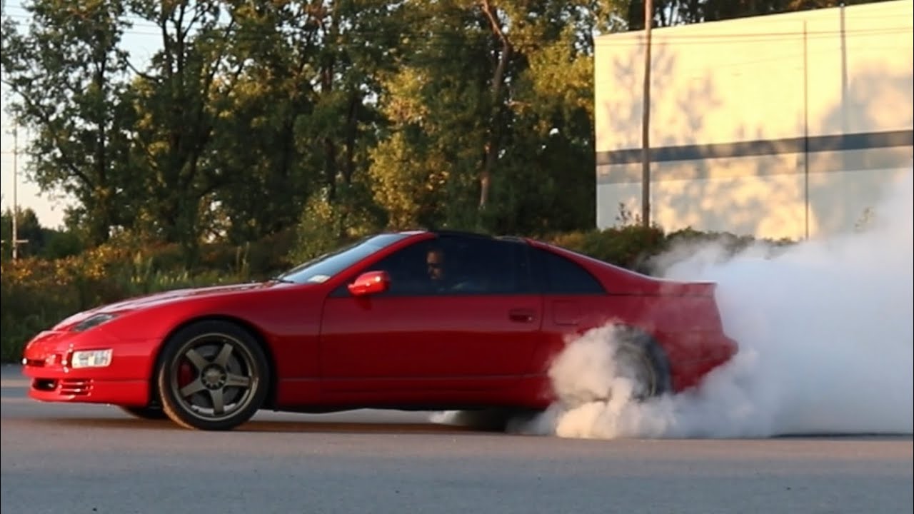 1991 Nissan 300ZX SHREDS TIRES!! - YouTube