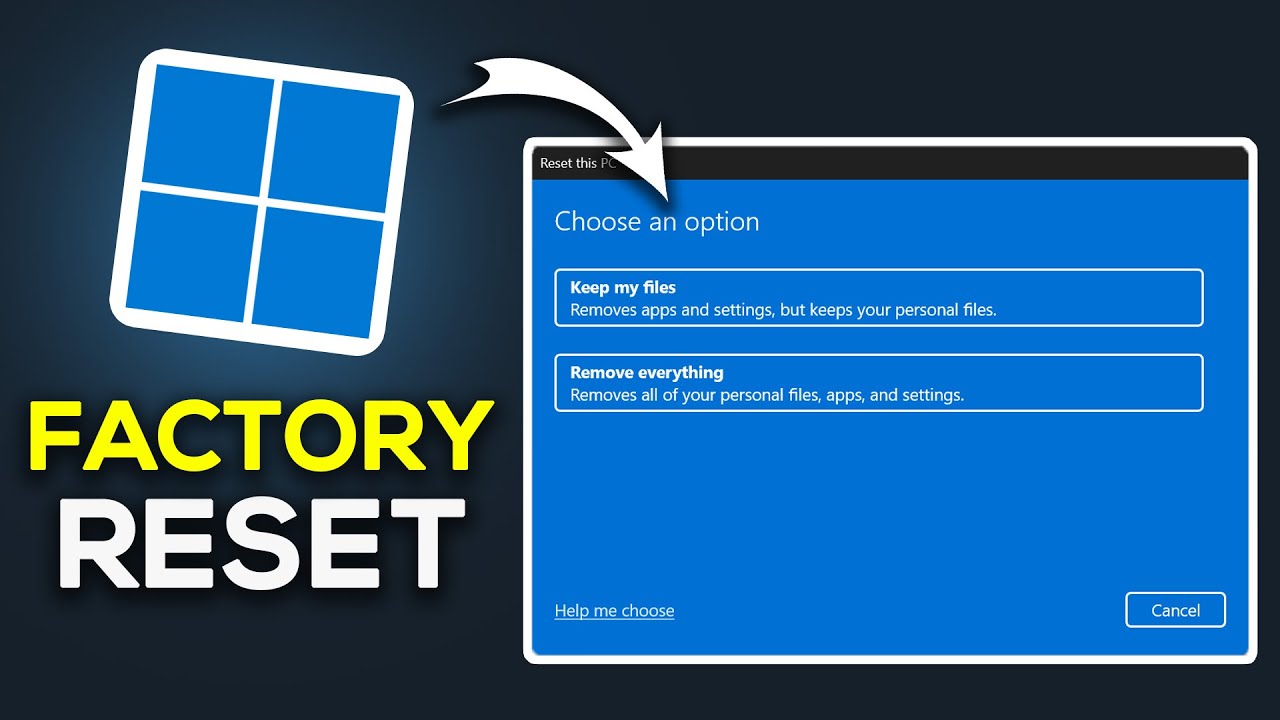 How to Do Factory Reset on Windows 10 - YouTube