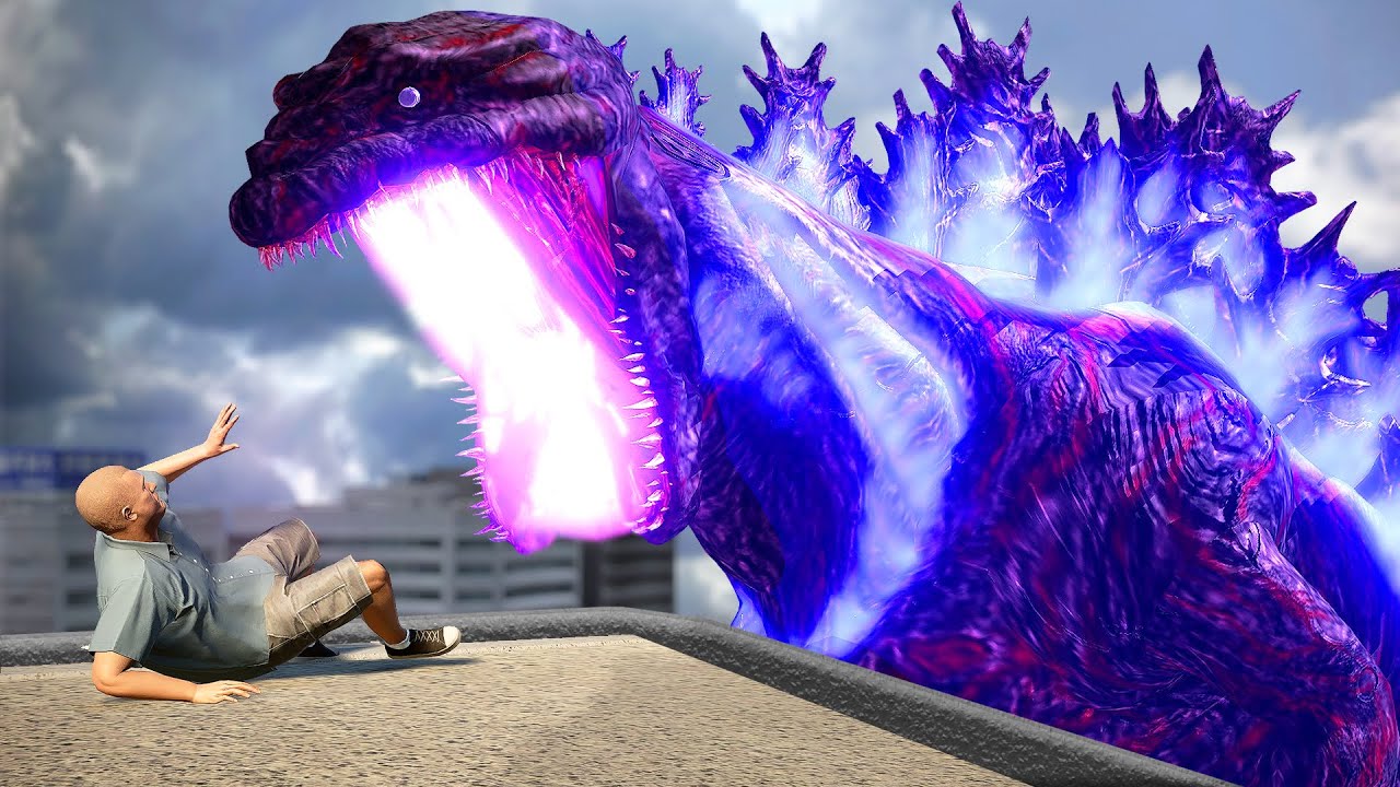 SHIN GODZILLA 4 (KAMAKURA-SAN) EATING HUMANS!! - Jurassic World ...