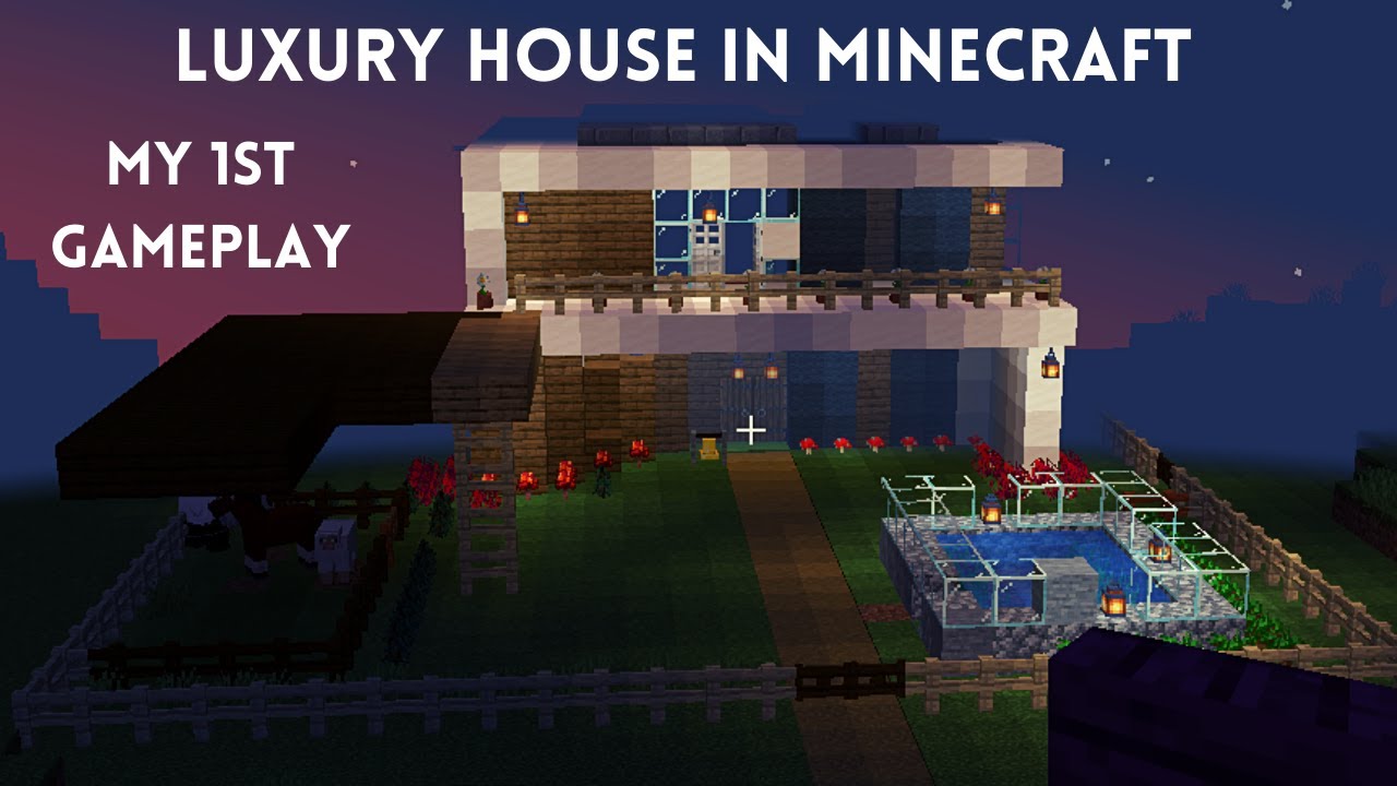 How to make luxury house in minecraft | Luxury house in minecraft - YouTube