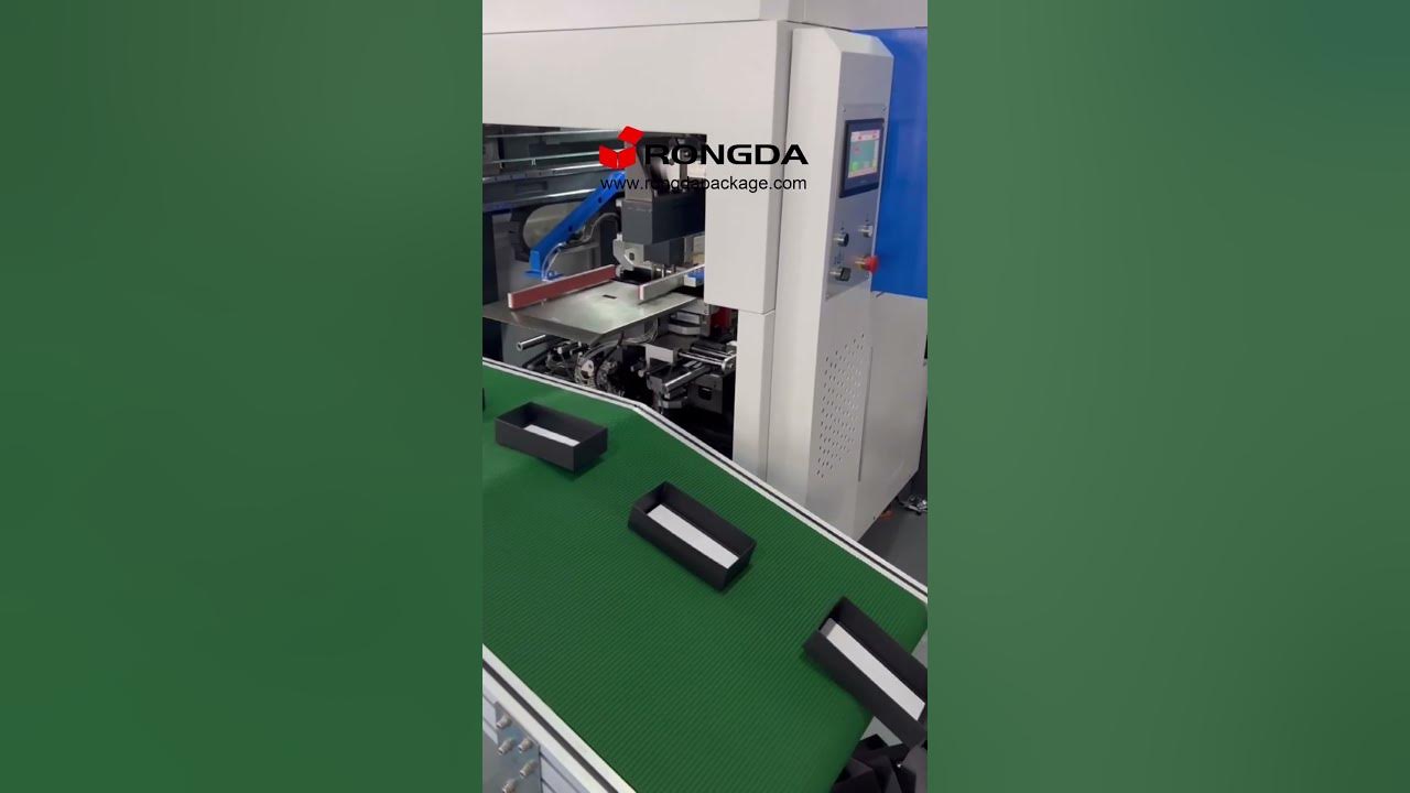 ABF450 Automatic box wrapping machine/ Macchina avvolgitrice automatica per scatole - YouTube
