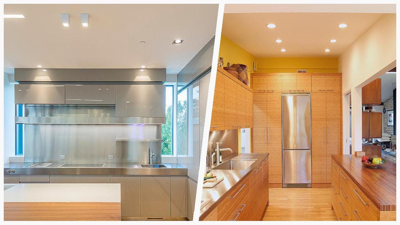75 Beautiful Kitchen With An Integrated Sink And Metallic Backsplash ...