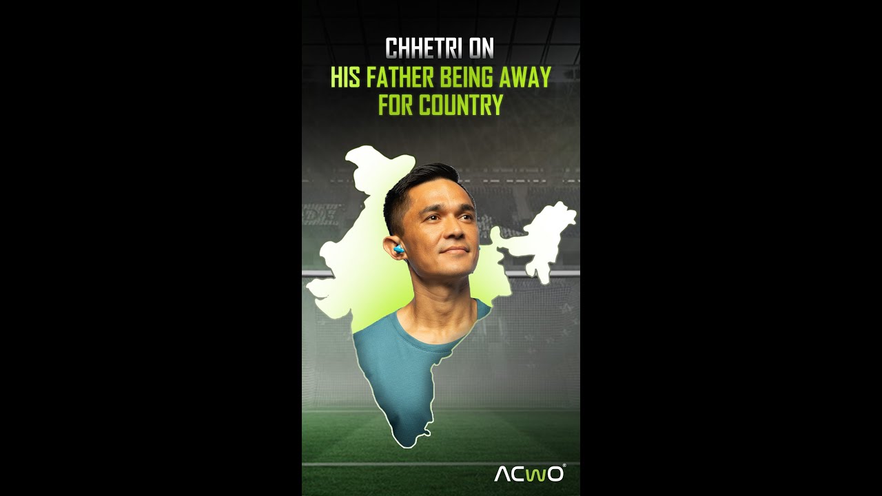 Sunil Chhetri On His Father Being Away In Childhood - YouTube