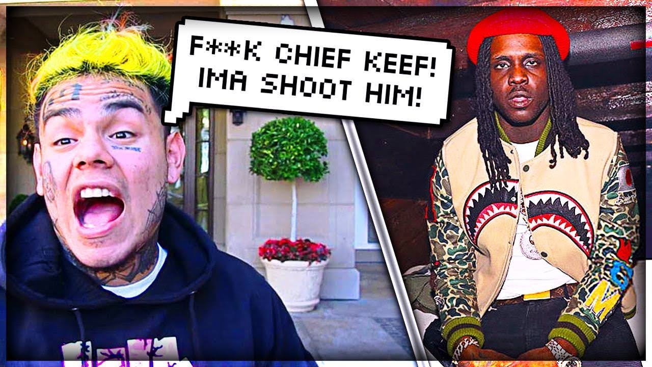 6IX9INE Runs Into Chief Keef Beef / Drama - YouTube