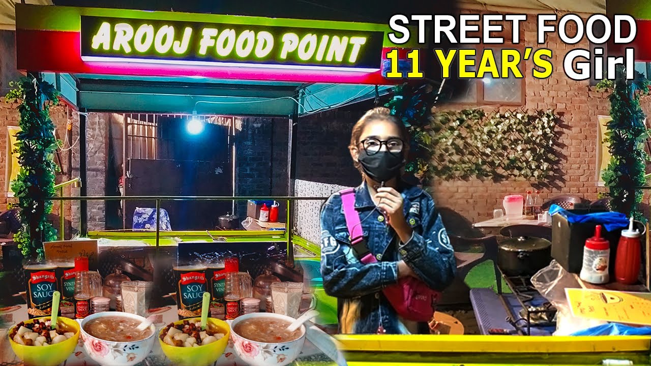 Pakistani Girl Earn From Small Food Cart | street food lahore | Chana ...
