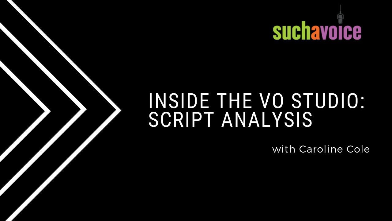Inside the VO Studio: Script Analysis - YouTube