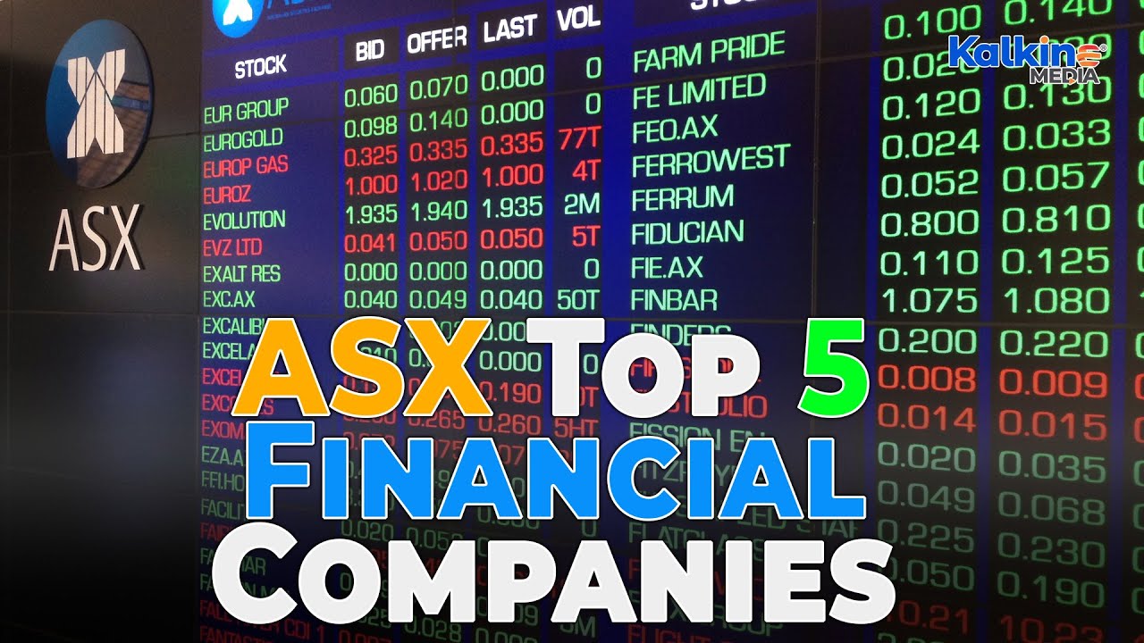 Which are the ASX Top 5 Financial Companies? - YouTube