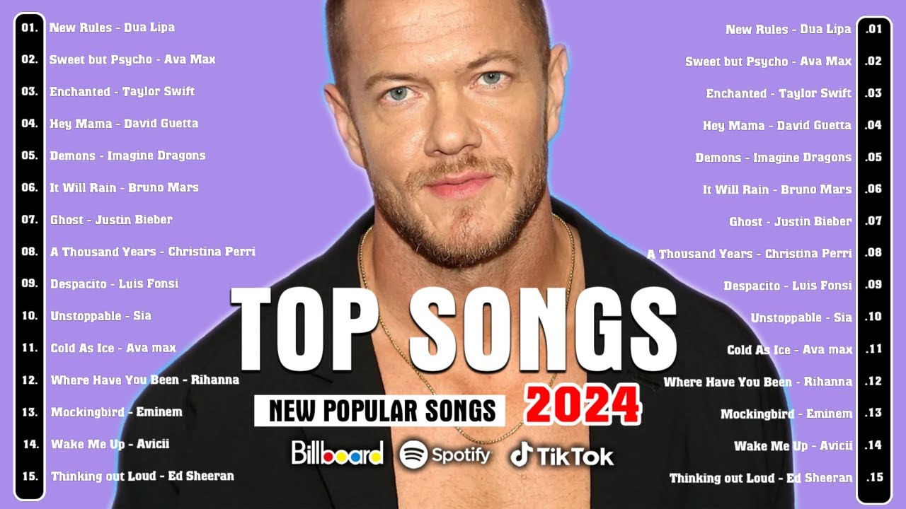 Top Songs of 2023 2024 - Clean pop playlist of 2024-Ed Sheeran, Rihanna ,Taylor Swift, Justin ...
