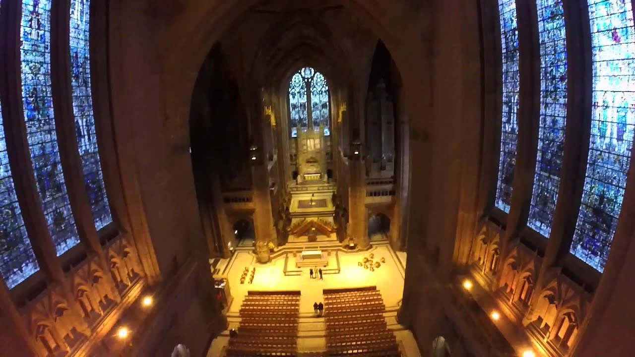 Liverpool Anglican Cathedral Indoor Abseil 2016 - YouTube