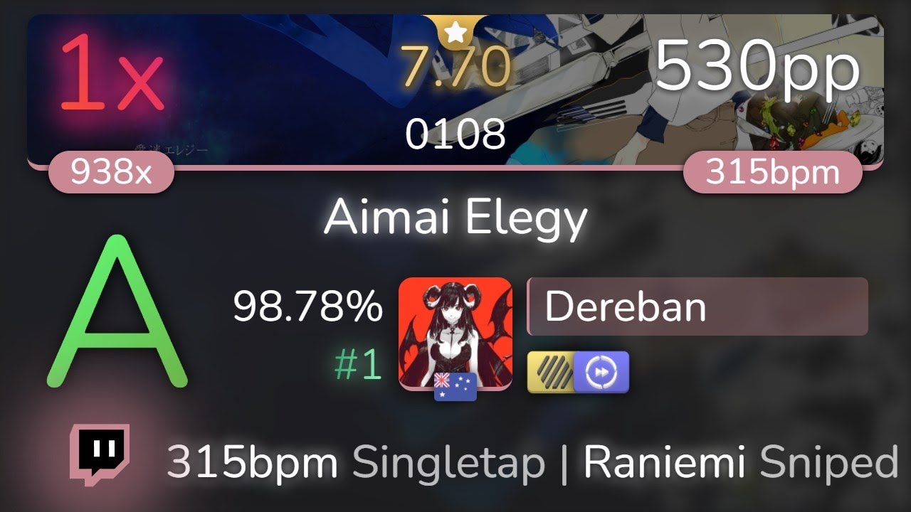 [Live] Dereban | DECO*27 feat. marina - Aimai Elegy [0108] +HDDT 98.78% ...