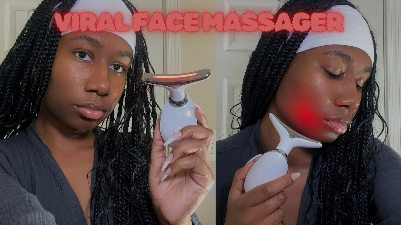 REVIEWING THE NEW VIRAL TIKTOK FACIAL MASSAGER ! Is it worth the hype ...