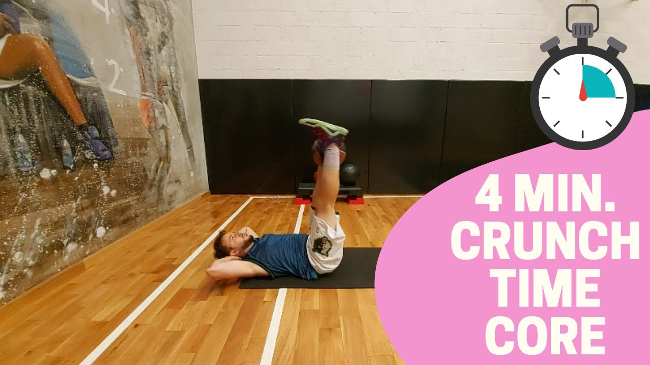 GET A FLAT STOMACH IN RECORD TIME WITH THIS 4 MINUTE CRUNCH WORKOUT ...