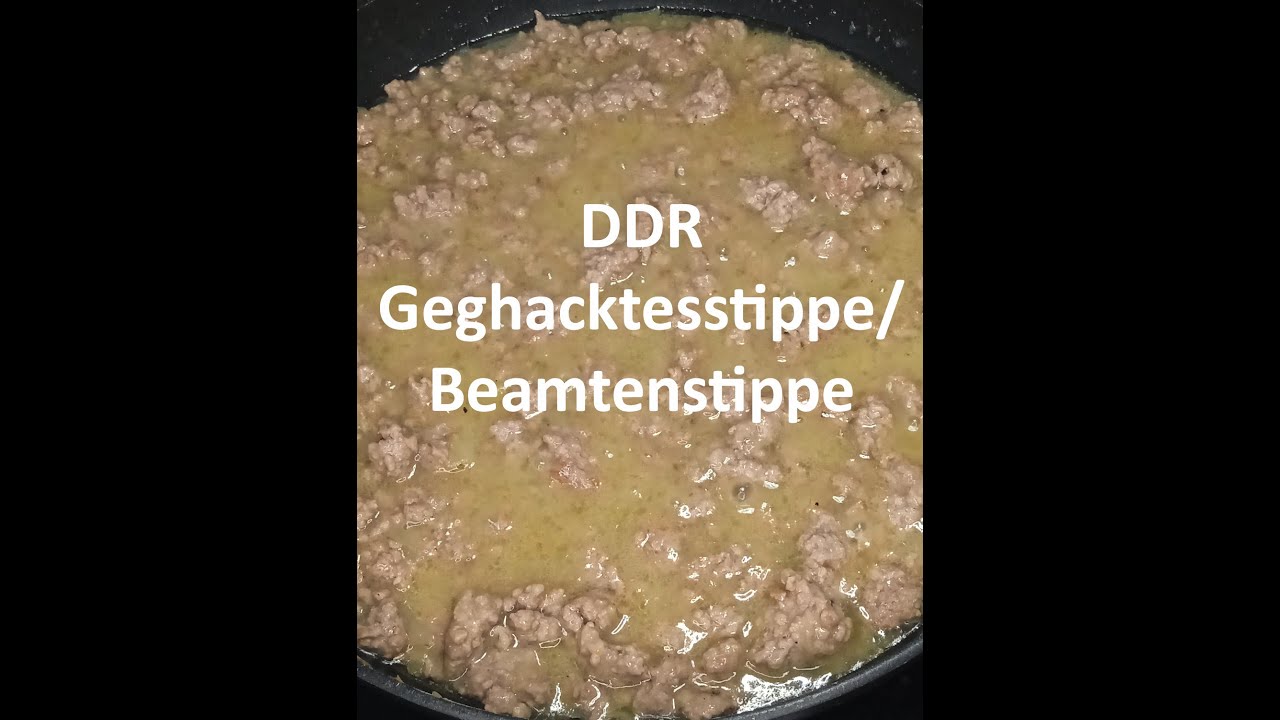 DDR Gehacktesstippe / Beamtenstippe nach Opas Rezept. Schnell und ...