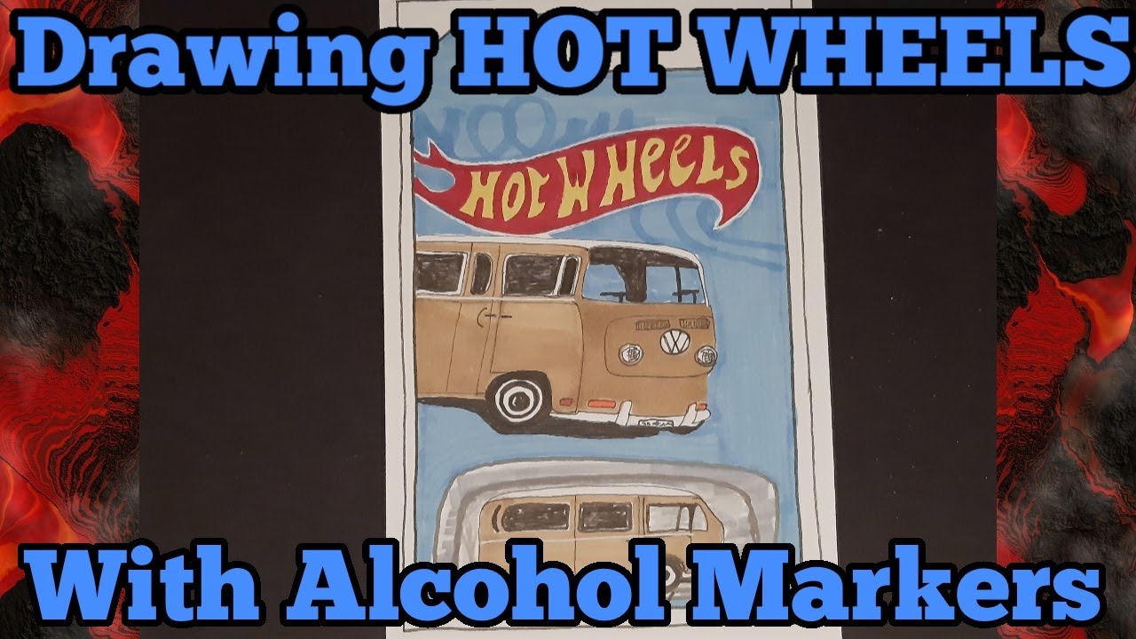 Drawing HOT WHEELS with Alcohol Markers - YouTube