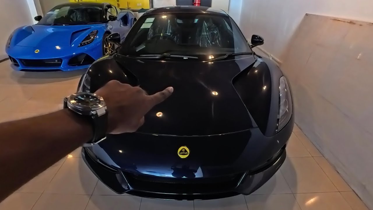 POV! LOTUS EMIRA 2 0 in Meridian Blue & Alcantara Black Leather ...