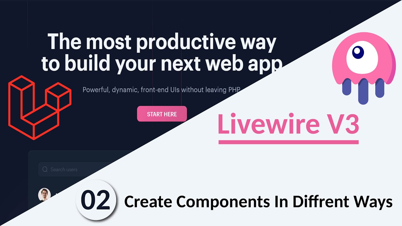 Livewire Components Create Components In Different Ways Passing Values To Components