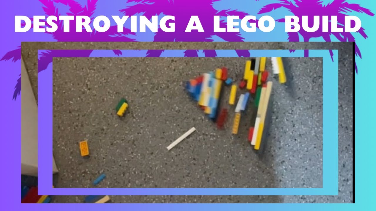 Slow Motion - Destroying a Lego Build - YouTube