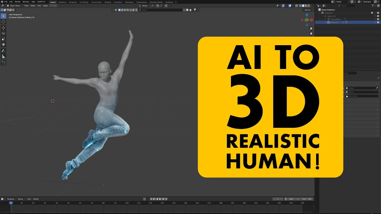 Generate 3D Humans in Seconds! Meta 3D + Blender Guide - YouTube