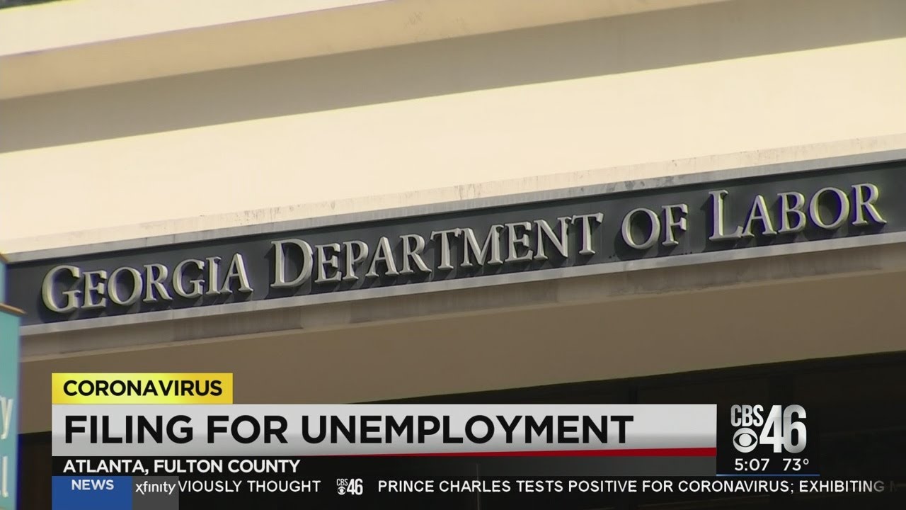 Georgia unemployment claims on the rise amid COVID-19 - YouTube