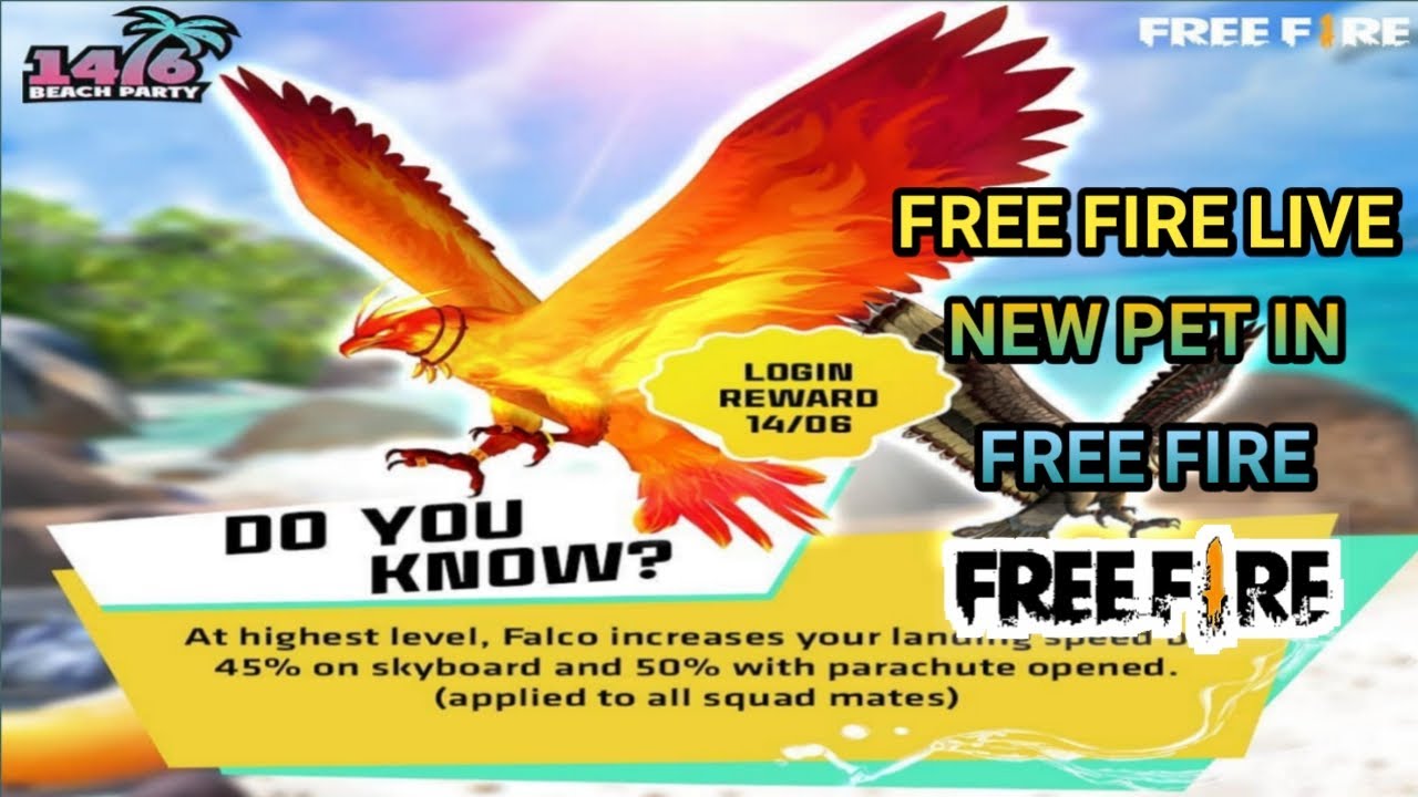 FREE FIRE LIVE🔥FALCO NEW PET IN FREE FIRE🔥KIRAN GAMING🔥 - YouTube