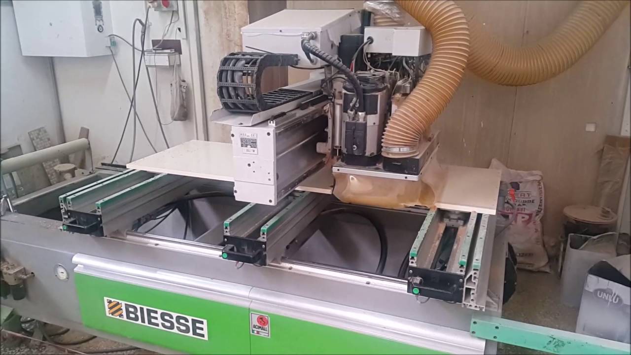 Biesse Rover 13 S Cnc (1997) - YouTube
