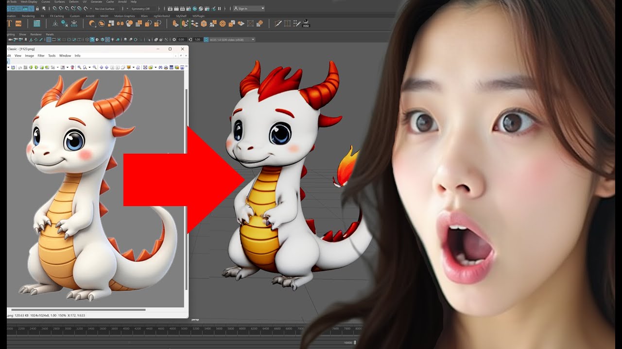 Image-to-3D is here! Hunyuan 3D-2 inside Maya! - YouTube