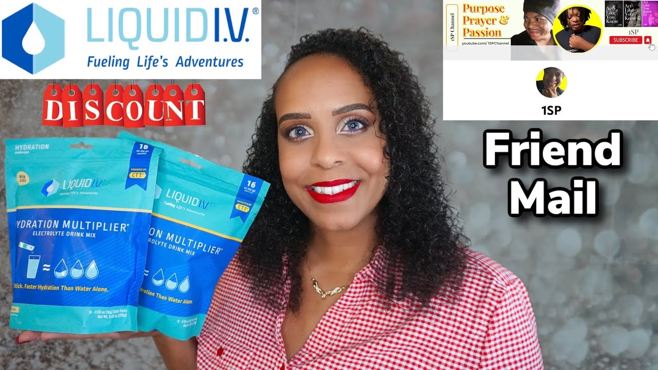 LIQUID IV TASTE TEST & FRIEND MAIL FROM 1SP | JackieNaturals - YouTube