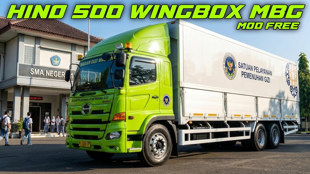 SHARE LIVERY MBG HINO 500 WINGBOX - Bus Simulator Indonesia - YouTube