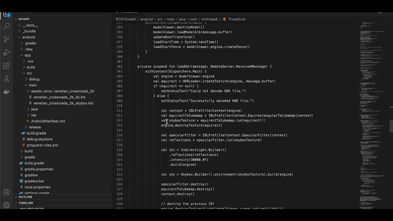 Load 3d model from network in react native's new architecture fabric without third part library ...