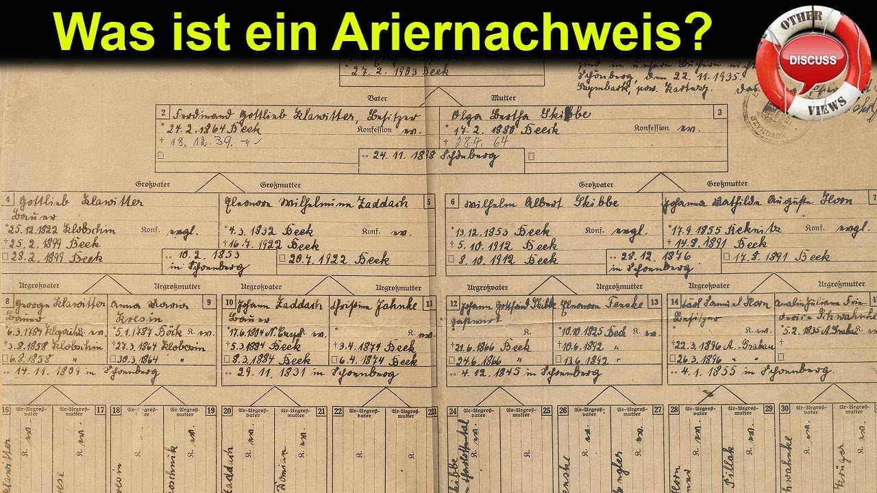 Was ist ein Arierpass? - von Mo Asumang - YouTube