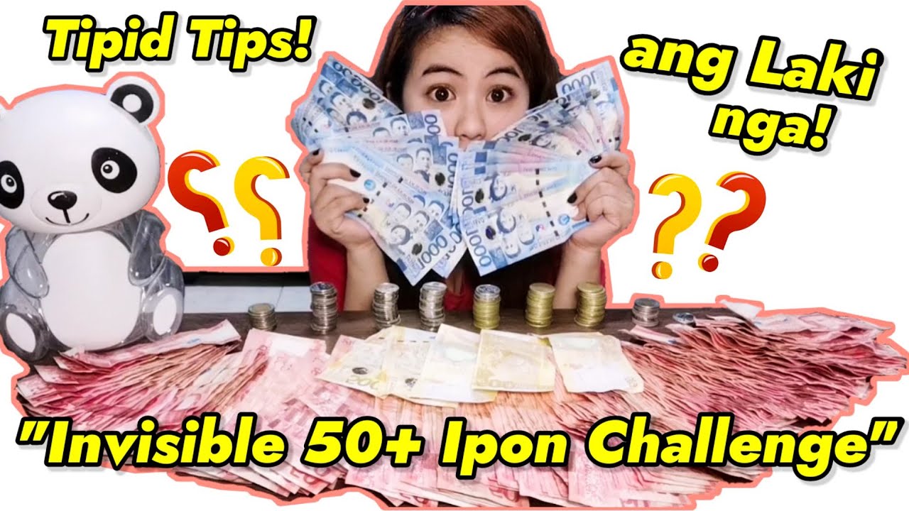 IPON CHALLENGE 2021 + INVISIBLE 50 (Mga Tips paano makakaipon in 1 year ...