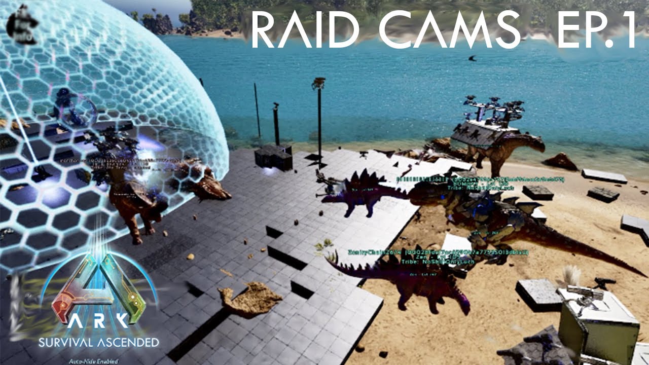 ARK Raid Cams Episode 1 - The Fibercraft WARS! | ARK Survival Ascended ...
