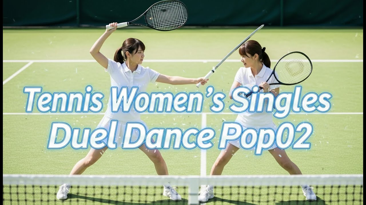 Tennis Women's Singles Duel Dance Pop02 テニス 女性シングル決闘ダンスポップ02 - YouTube