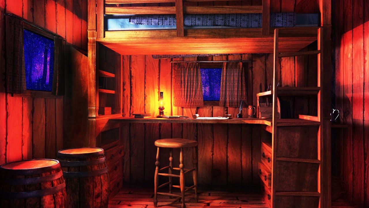 Cozy Hut Ambience - Gentle Night Rain and Relaxing Rain Sounds for ...