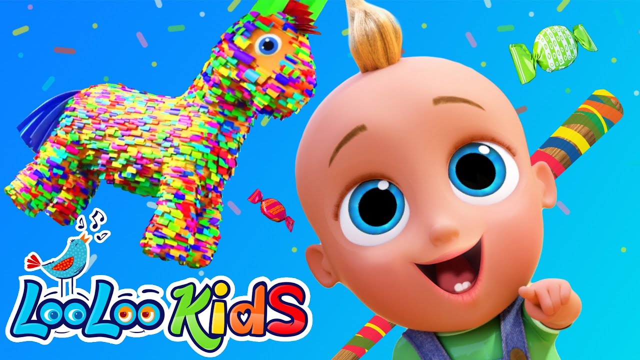Break The Piñata 🍬 Sing Along Kids Songs - Toddler Nursery Rhymes by ...