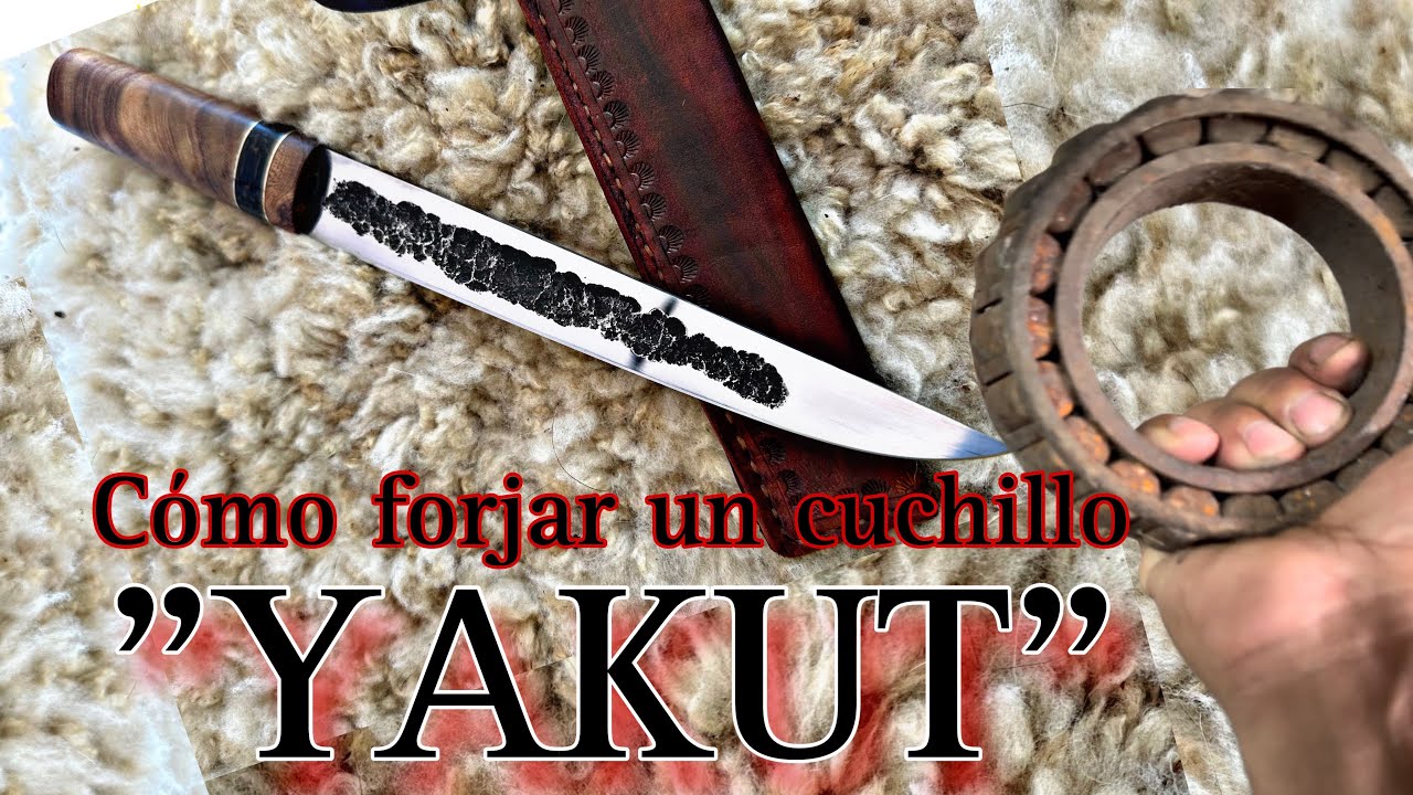 Cómo forjar un #cuchillo “YAKUT”, paso a paso a partir de un ruleman 🔪 ...