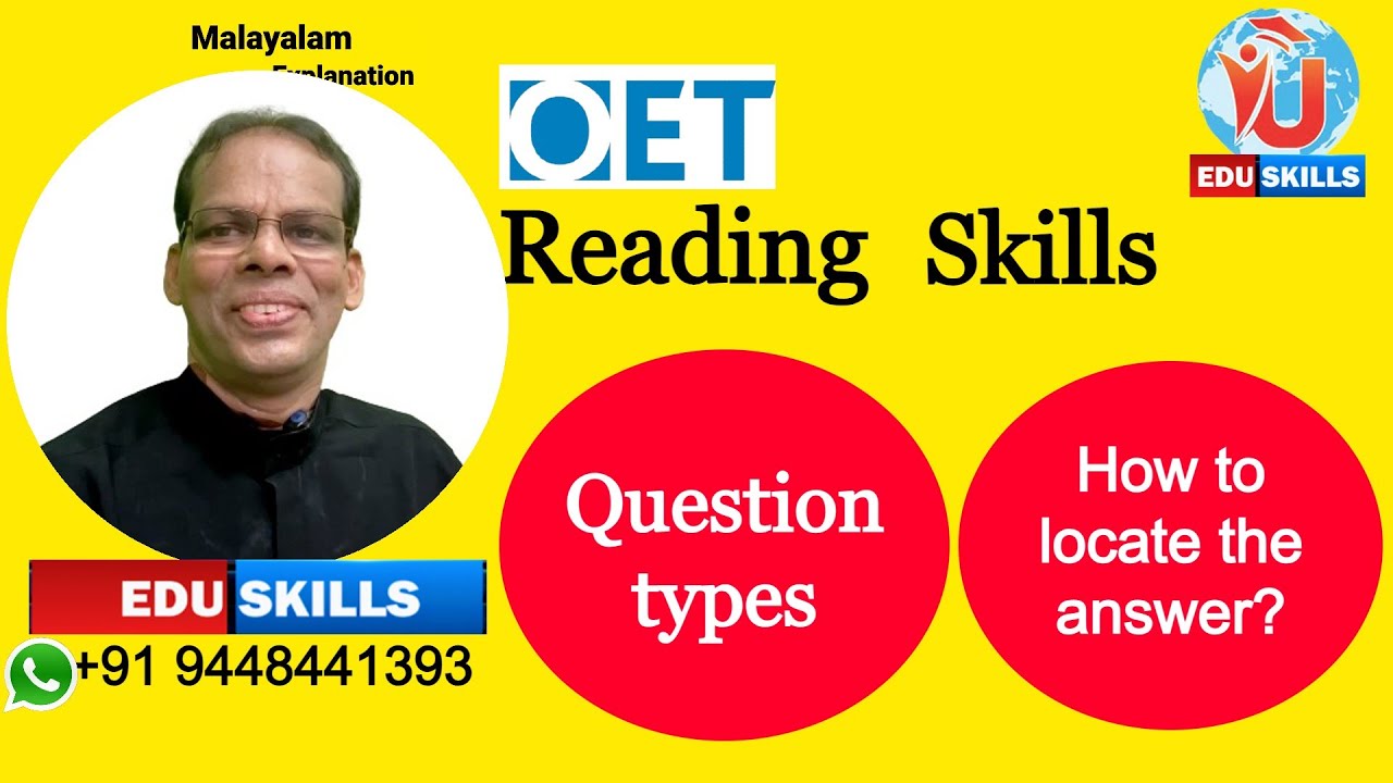 Edu Skills OET: Reading Skills: Tips & Tricks: Types of Questions - How ...