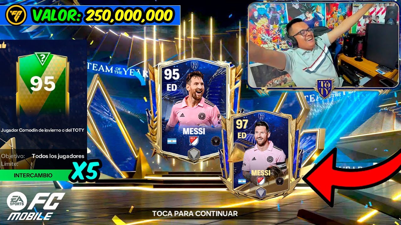 🐐 ME SALE MESSI TOTY en ESTE PACK OPENING del FC 24 Mobile *X5 ...